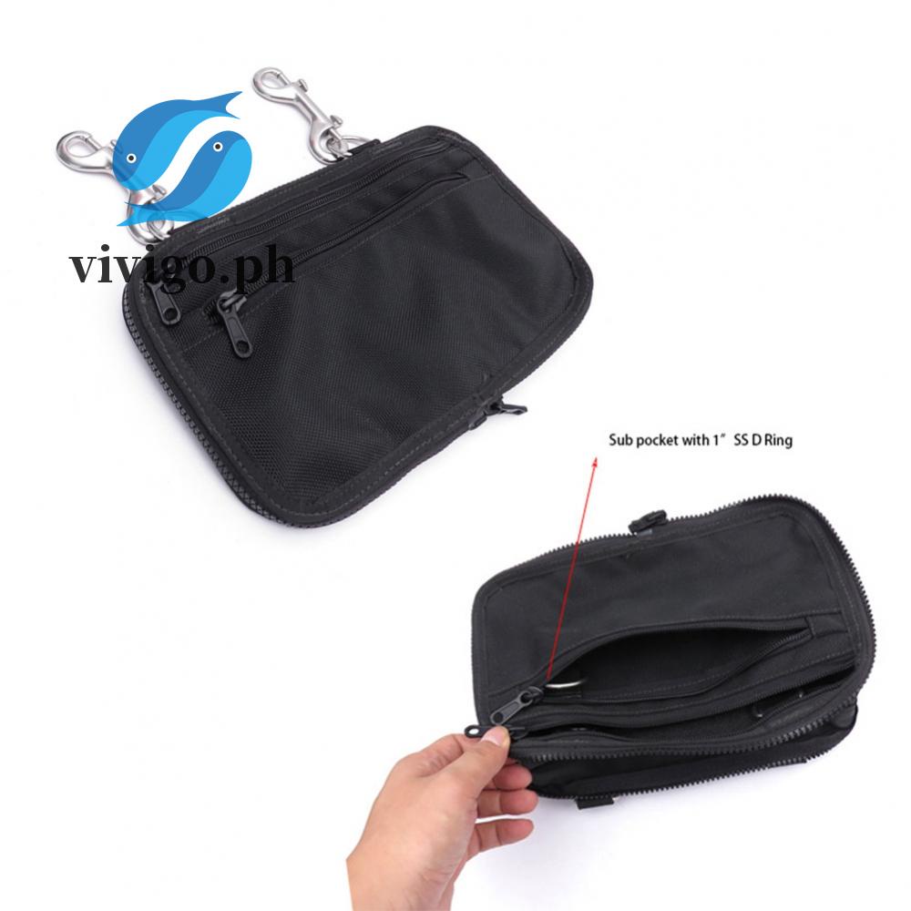 Secure Scuba Diving BCD Side Mount Storage Pocket Bag with Double Ended ...