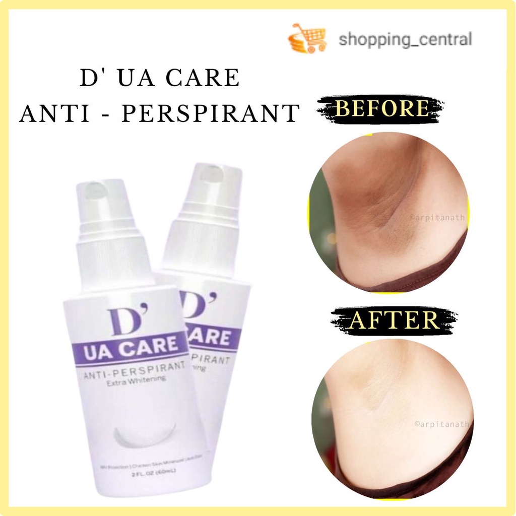 D’ UA Care Anti Perspirant Extra Whitening Underarm Spray Whitening ...