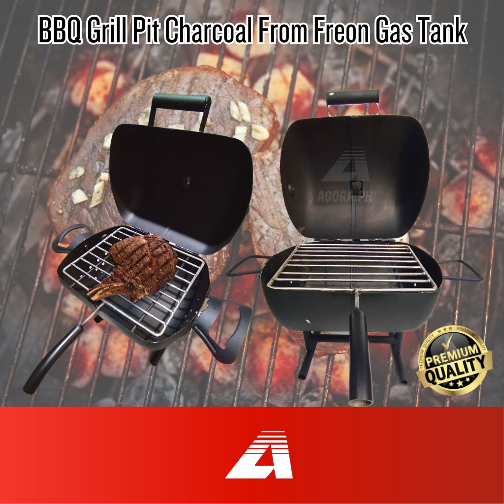 Mini BBQ Grill Pit Charcoal From Freon Gas Tank | Shopee Philippines