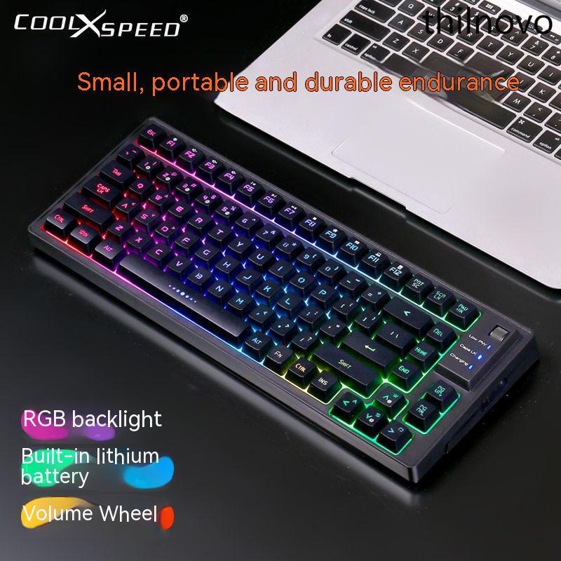 K186 Portable wireless keypad RGB backlight charging Quiet mechanical ...