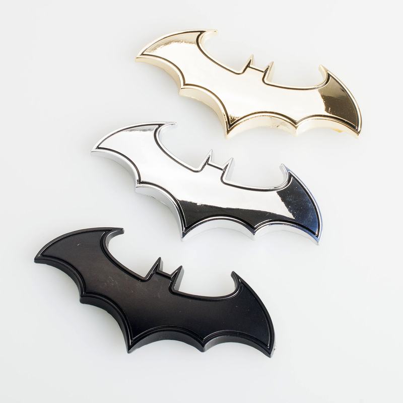 Black Gold Silver Batman 3D Metal Auto Car Motorcycle Logo Sticker ...