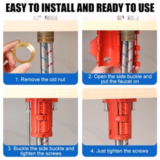 Faucet Fixing Nut Locknut No punching Kitchen Faucet Anti Loosening No ...