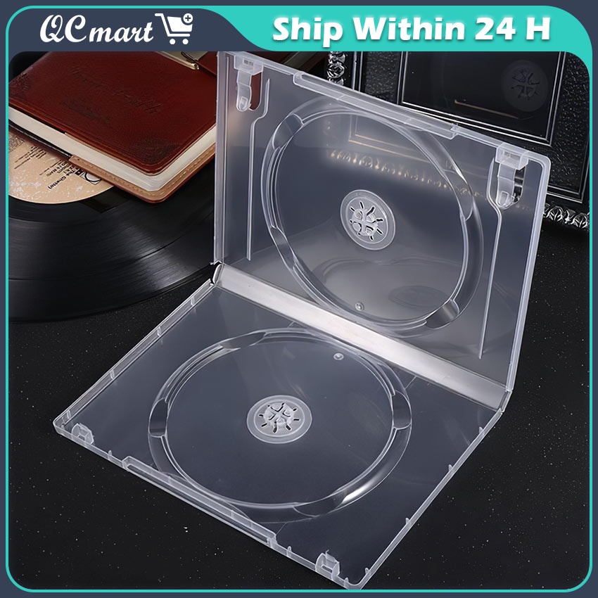 【Ship In 24H】CD Storage Box Disk Box Single /Double Disc CD Case For ...