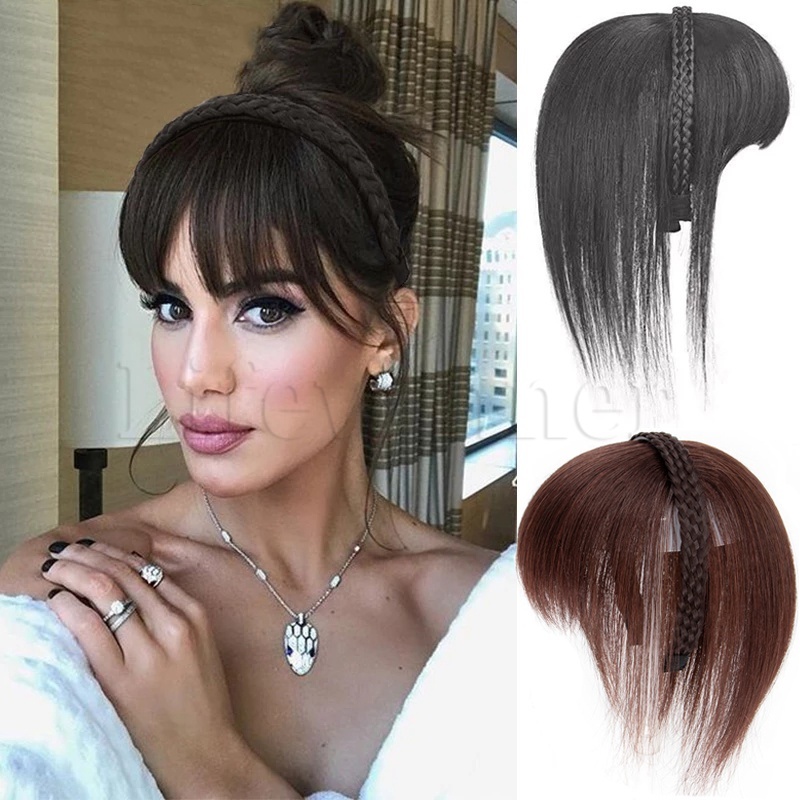 Invisible Fashion Overhead Bangs Natural Looking Synthetic Hairpiece ...