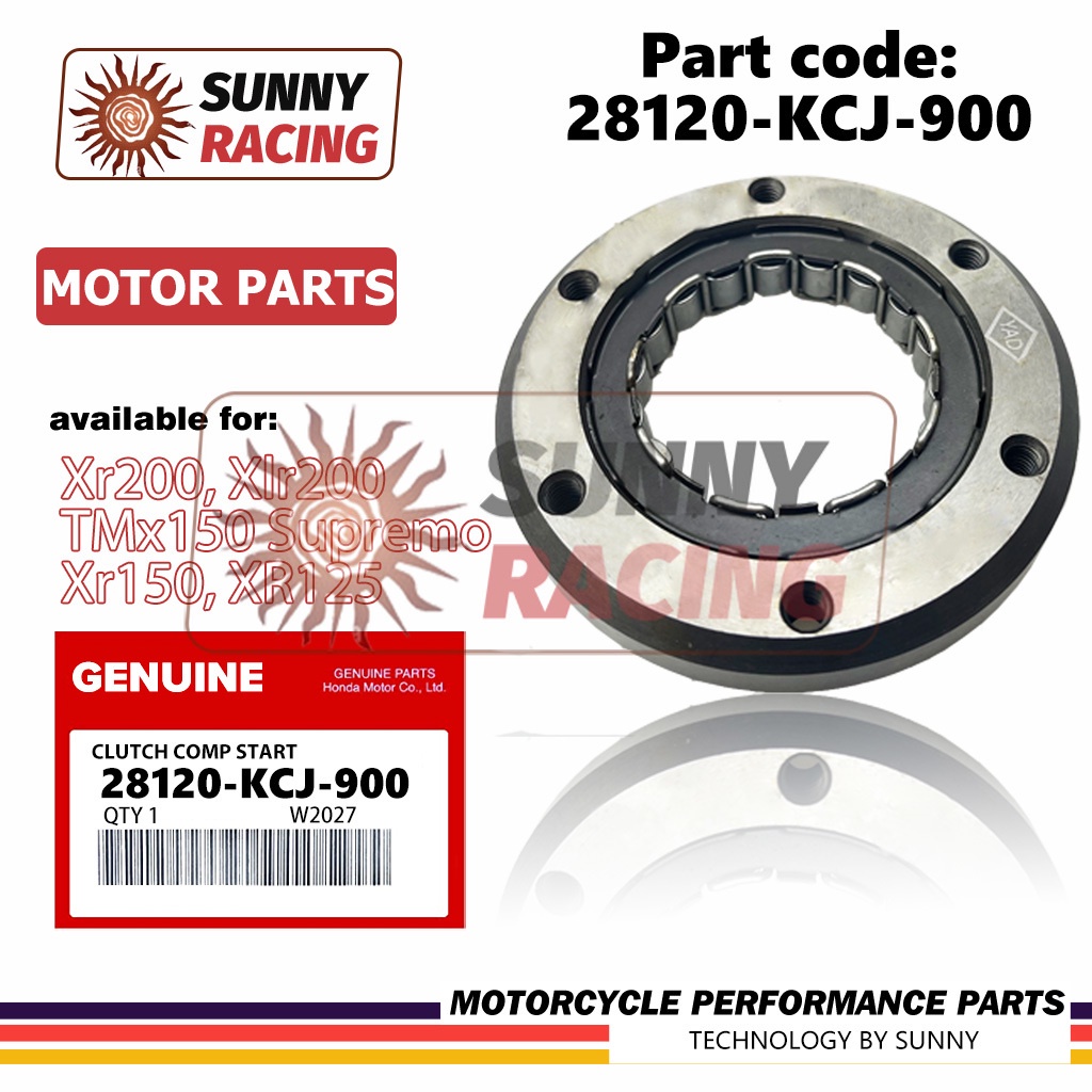 Starter Bendix One Way Bearing Xr200, Xlr200 TMx150 Supremo, Xr150 ...