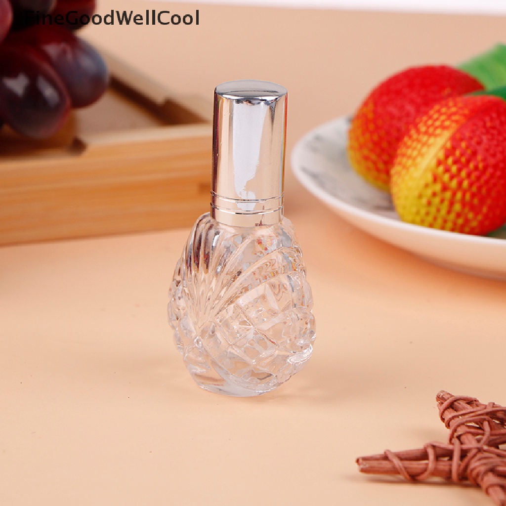 FWPH 1×15ML Mini Empty Glass Bottle Cone Refillable Travel Organizer ...