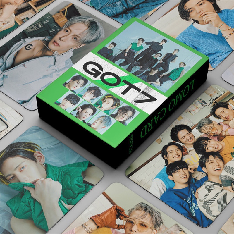 55pcs/box GOT 7 Mini Album Photocards JayB Mark Jinyoung Jackson YuGyeom YoungJae BamBam Lomo ...