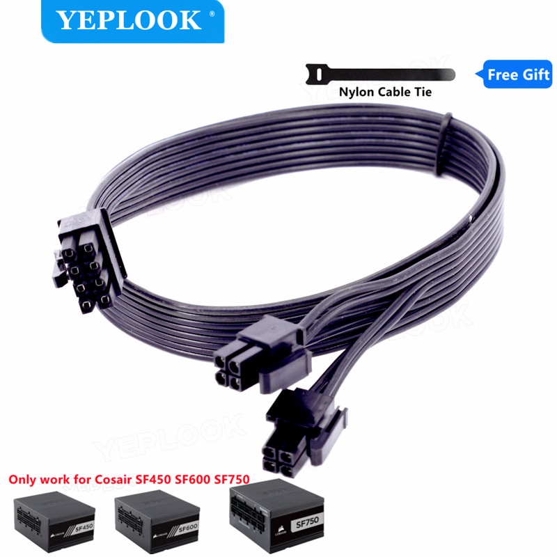 CPU 8Pin to 8Pin (4+4Pin) Modular Power Supply Cable For Corsair SF450 ...