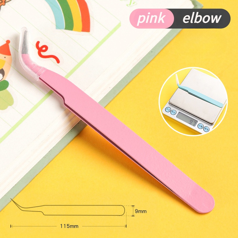 False Eyelashes Tweezers DIY Elbow Clip Macaron Hand Tools Aids | Shopee Philippines