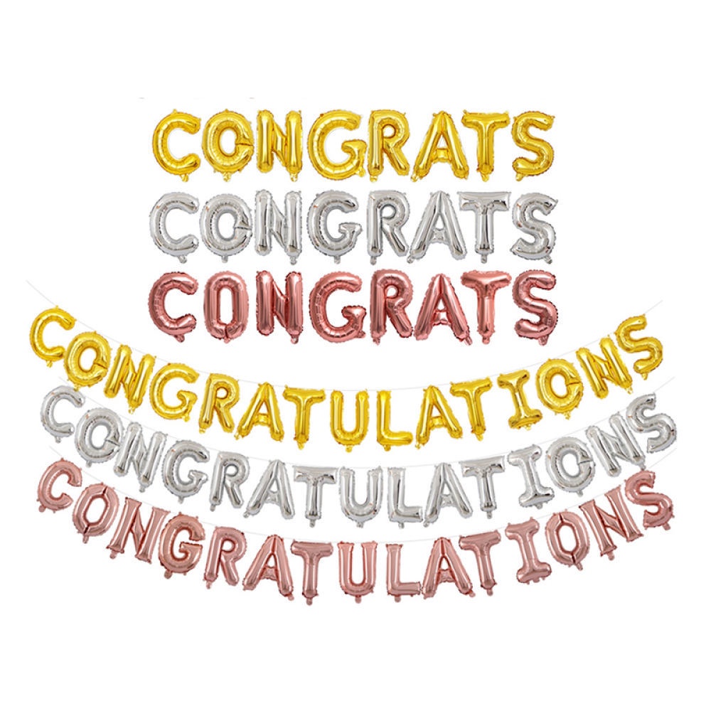 Graduation Decorations Congrats Banner Balloons High School College ...