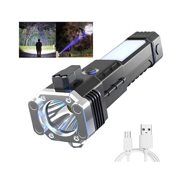 YMS LED Flaslight Super Bright Torch Safety Hammer | Shopee Philippines