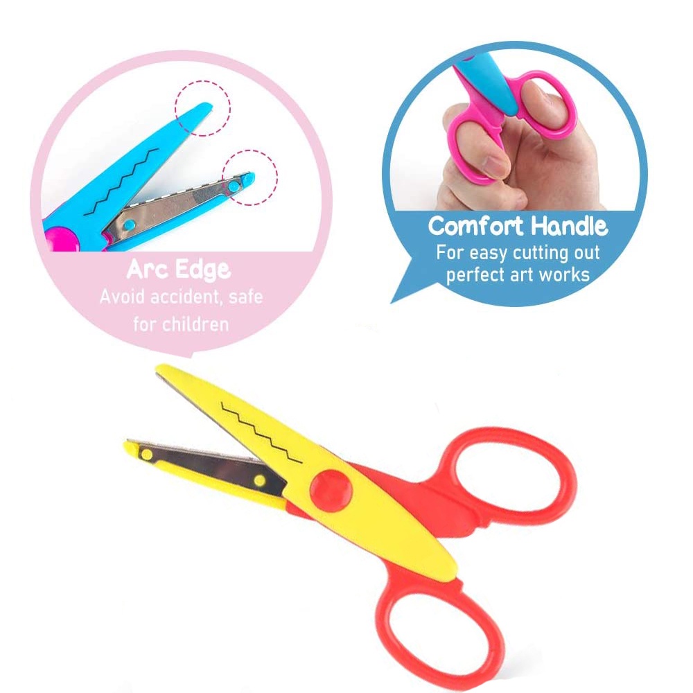 1/6PCS Color Photo Album Decorative Paper Edge Scissors Comfortable ...
