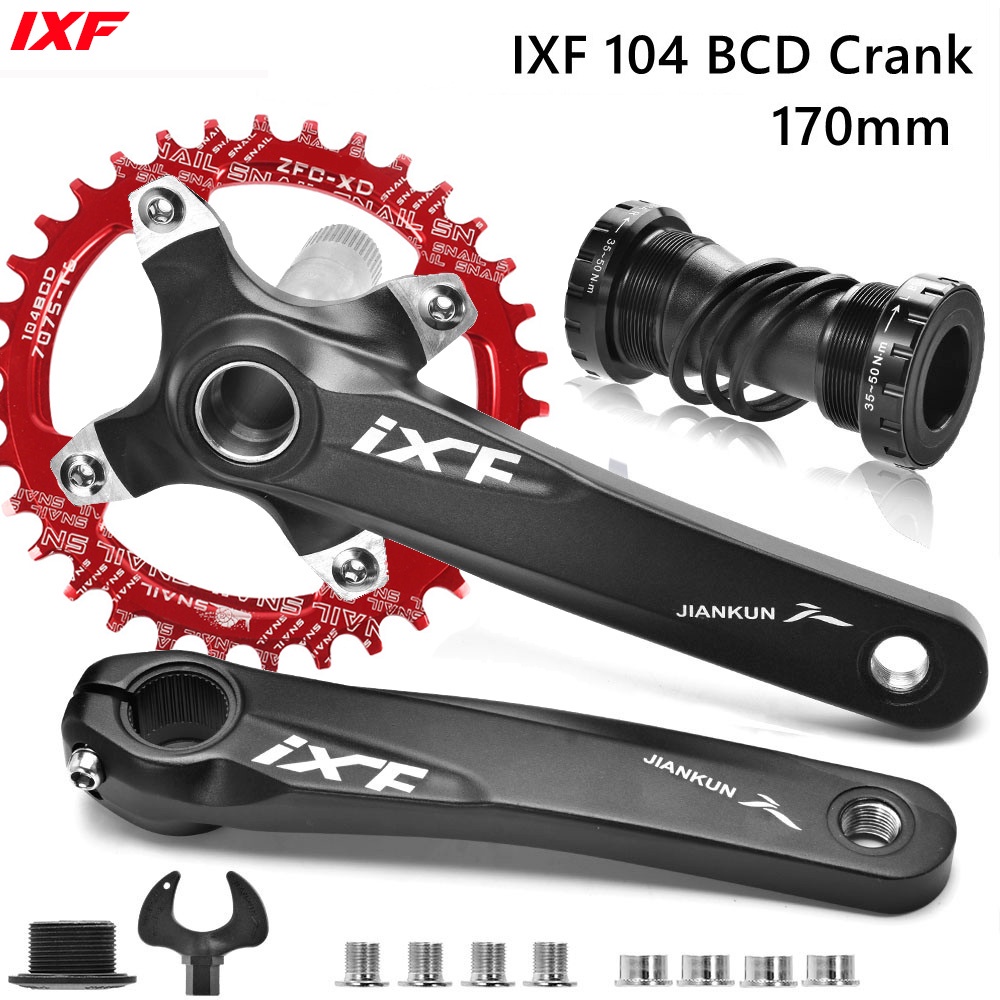 IXF Crankset 104 BCD Crankset MTB with BB Axis Spindle Crankset ...