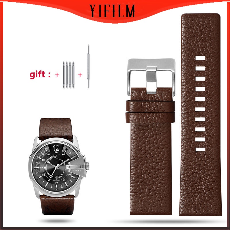 YIFILM Genuine Leather For Diesel Watchband 30mm 28mm 24mm 26mm 22mm ...