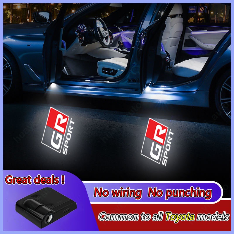 2Pcs Toyota Gr Sport Car Door Light Welcome Light HD LED Laser ...