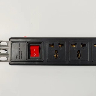 8 Slots Universal 10A Rack Mount PDU Power Distribution Unit PDU Power ...