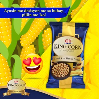 OK King Corn Cornick Sweet Corn Chili Garlic Chiken Barbecue Snack 100g ...