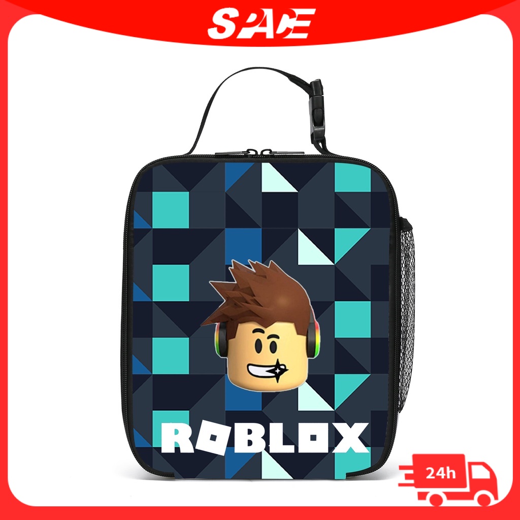 School season Roblox Lunch Bag For Kids Anime School Student Insulation ...