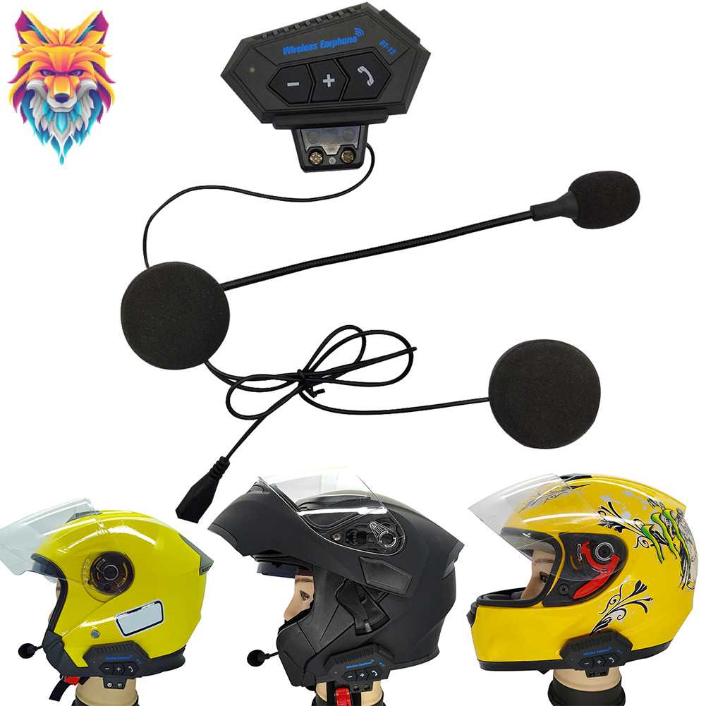 High Quality BT12 Bluetooth 5.0 Motorcycle Helmet Headset Waterproof ...