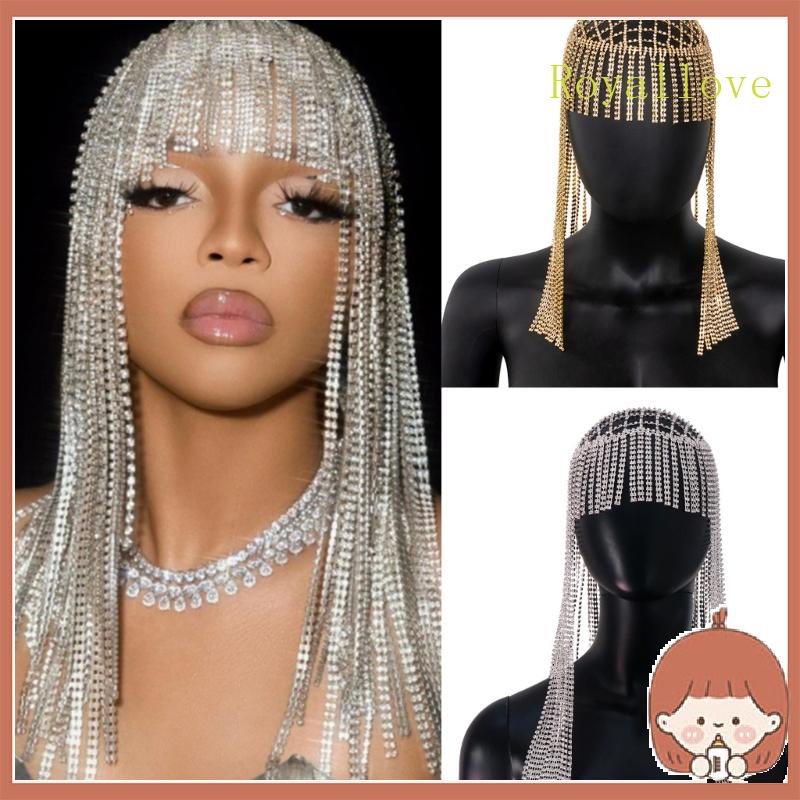 royal Crystal Head Chain Wedding Headpieces for Lady and Girls Pageant ...