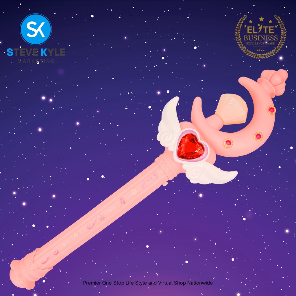 Fantasy Moon Star Magic Wand for Kids with Light and Music | Shopee ...