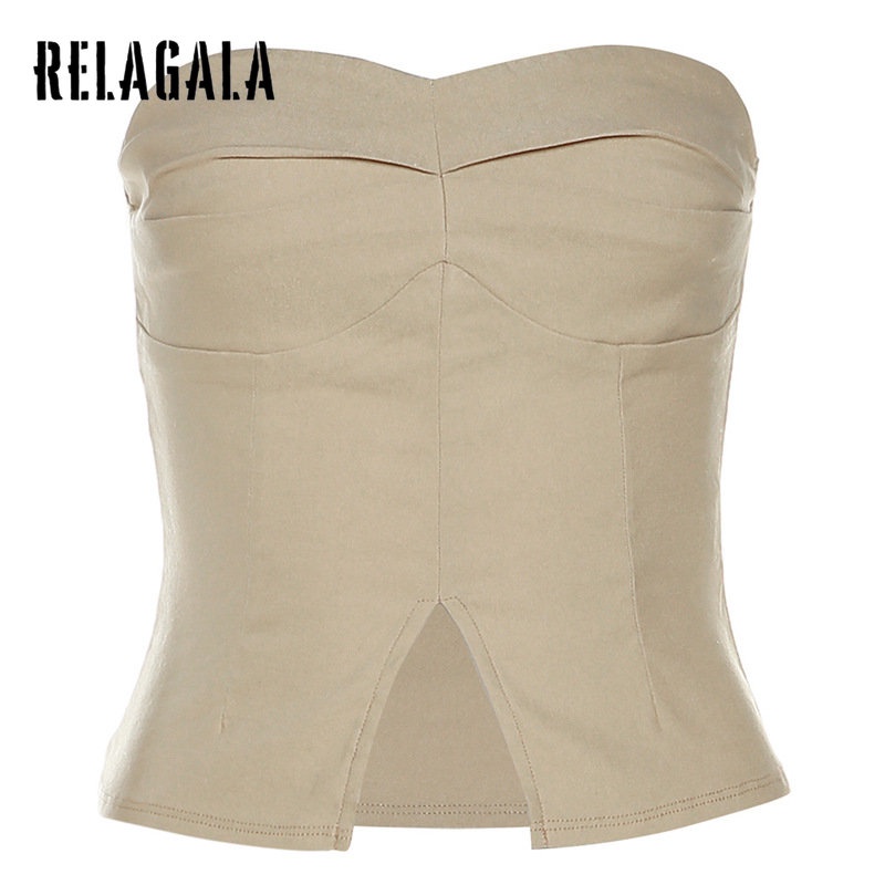 Relagala Womens 2023 New Fashionable Casual Temperament Solid Color