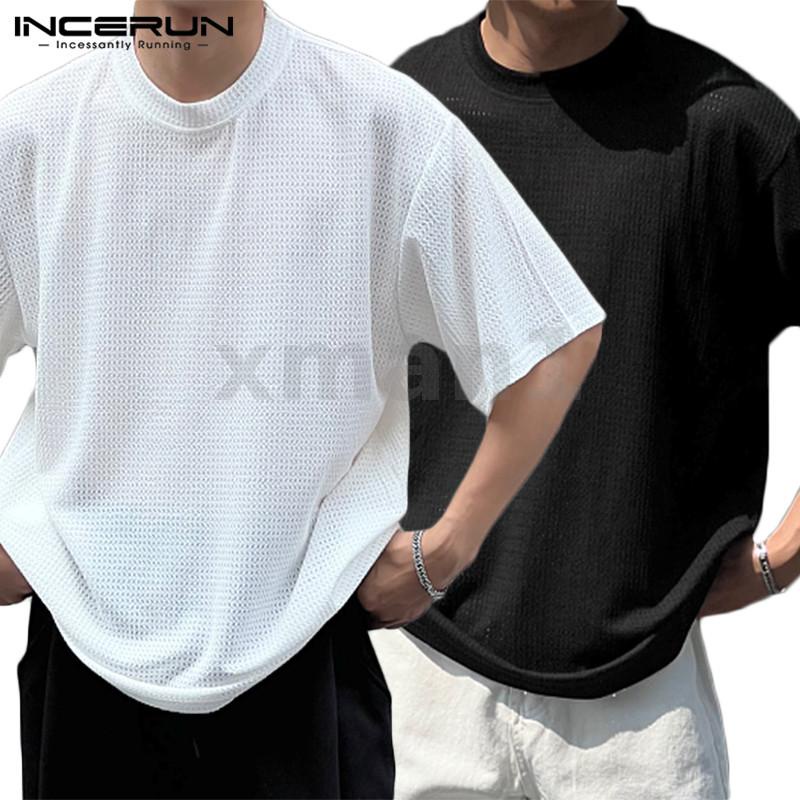 XMAN INCERUN Mesh Cut Out Short Sleeve Top T-shirts | Shopee Philippines