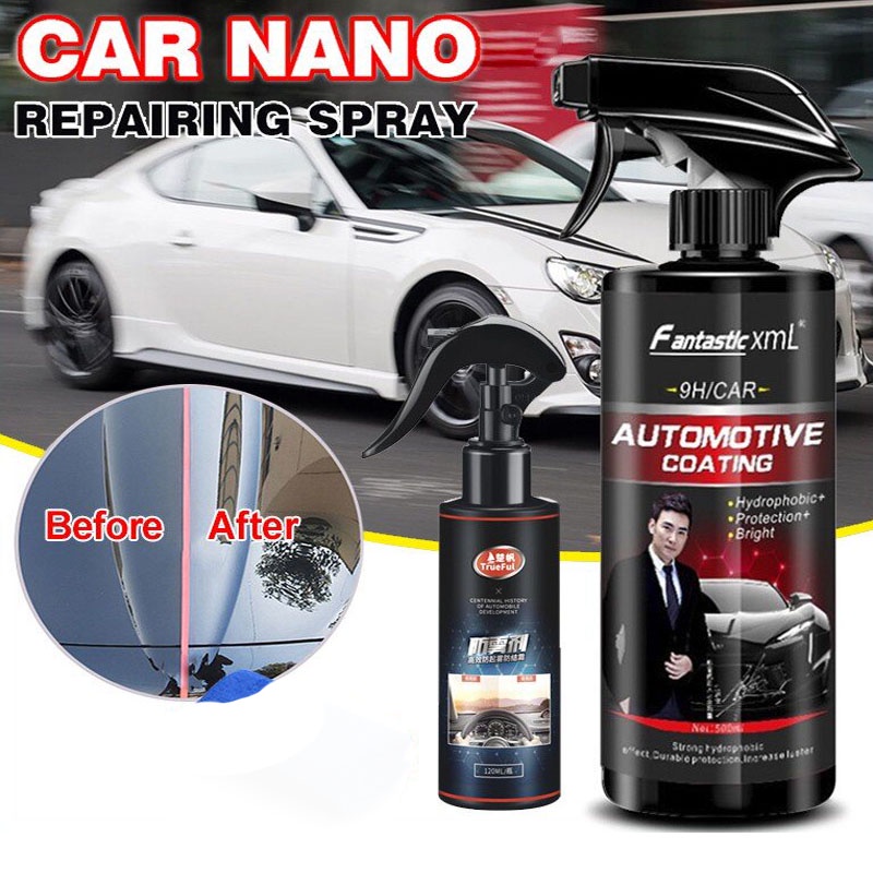 Car Wax Spray and Polish Two-in-one Coating Auto Car Wash and Wax Hydrophobic Nano Ceramic ...