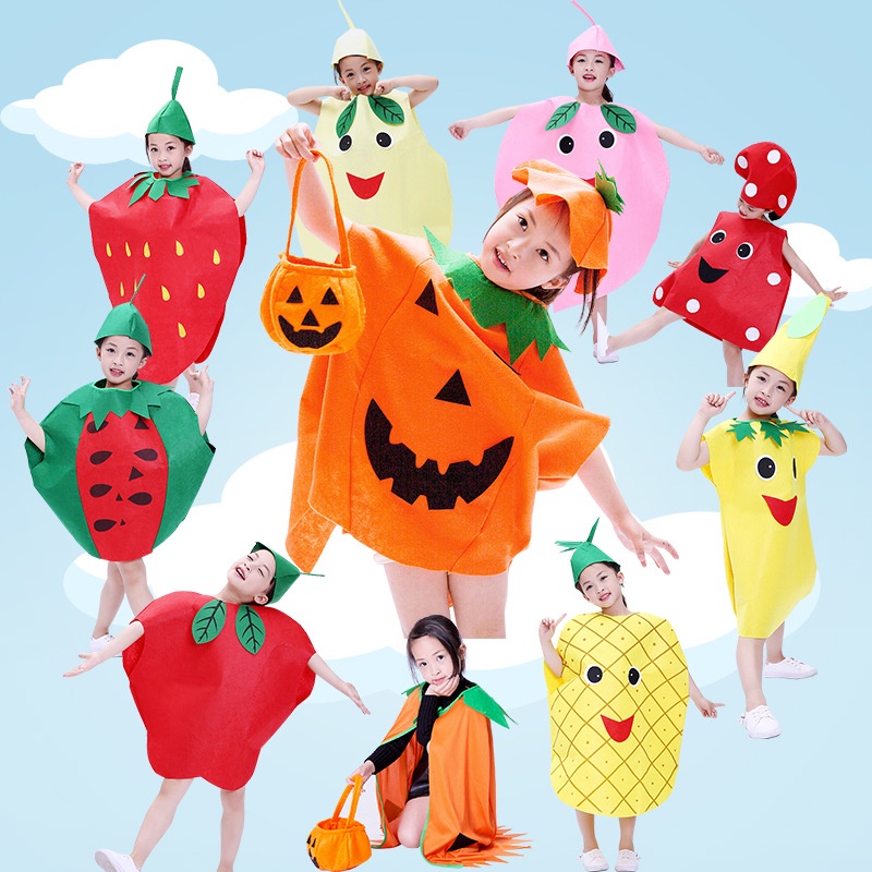 100-140CM Kids Fruit Vegetable Costume Cosplay Halloween Christmas Dress Up | Shopee Philippines
