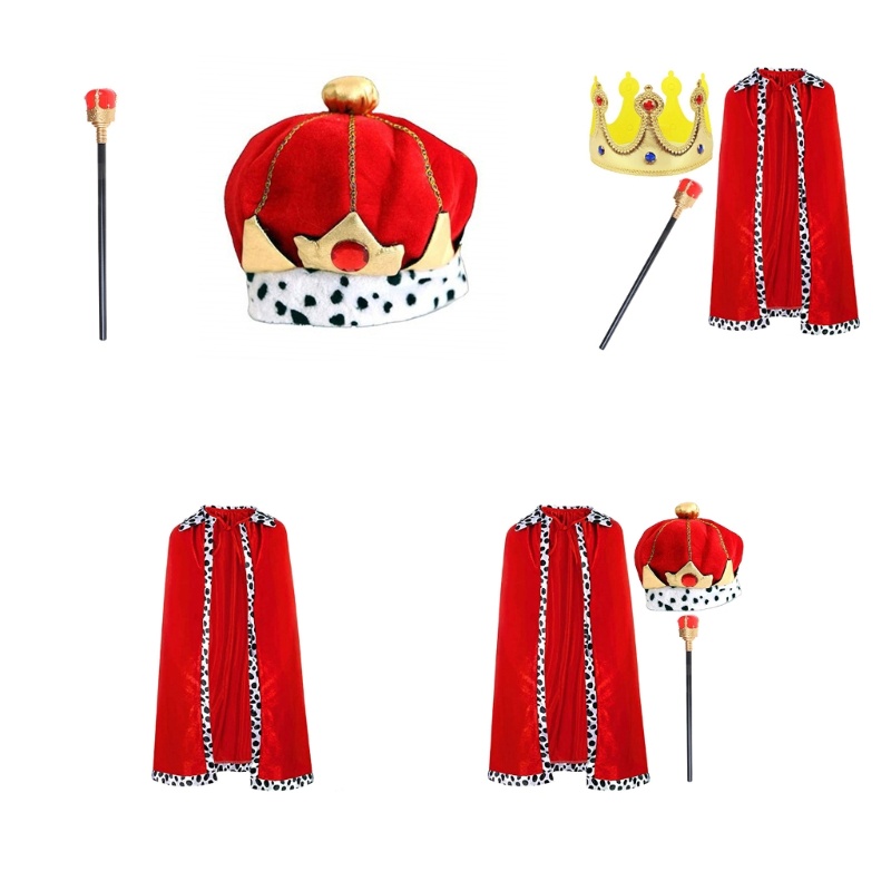 IOR King Costume Set for Kids Prince Cloak and Prince Crown for Prince ...