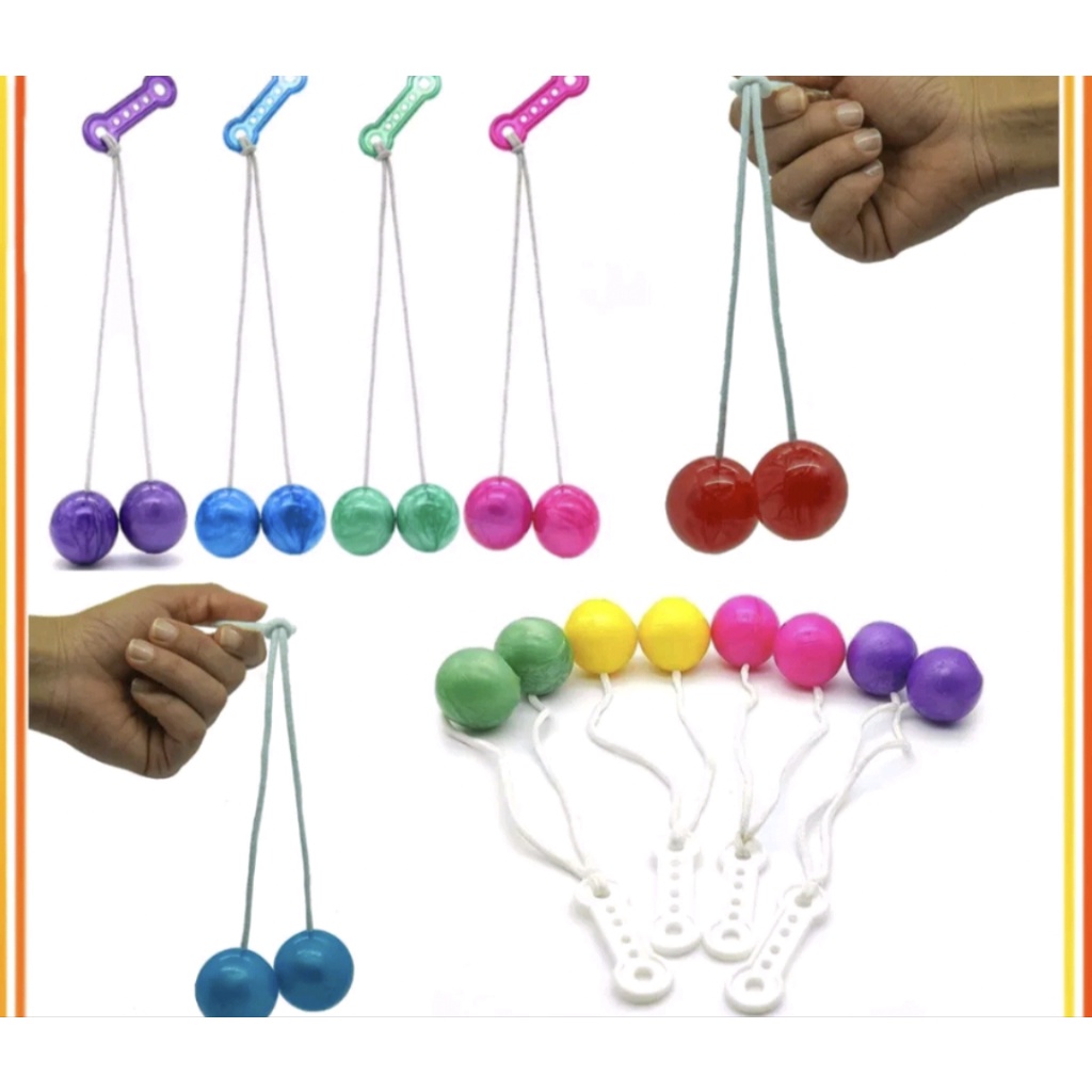 LED Lights Toys Old School Toys Games Bounce Ball Click Clack Ball Bump ...