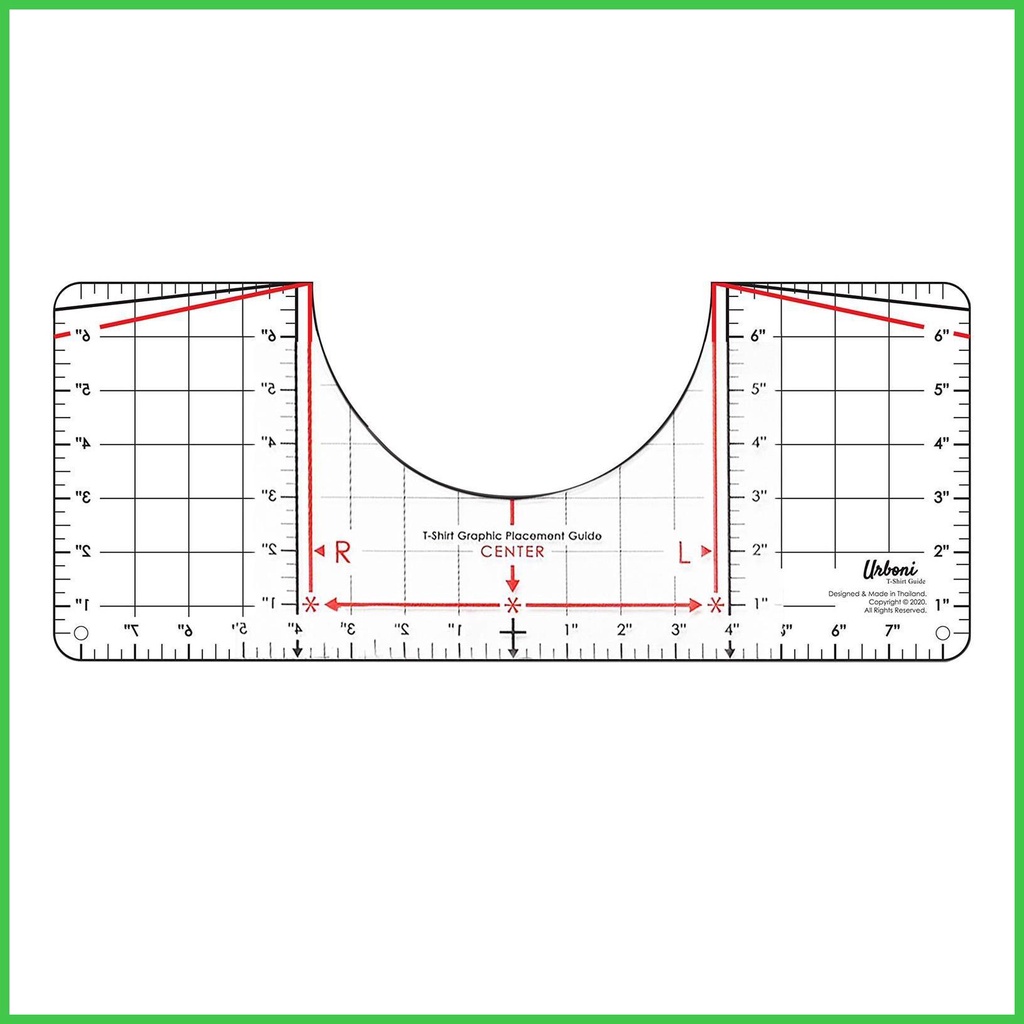 Tshirt Ruler Tshirt Ruler Guide for Alignment Acrylic Craft Sewing ...