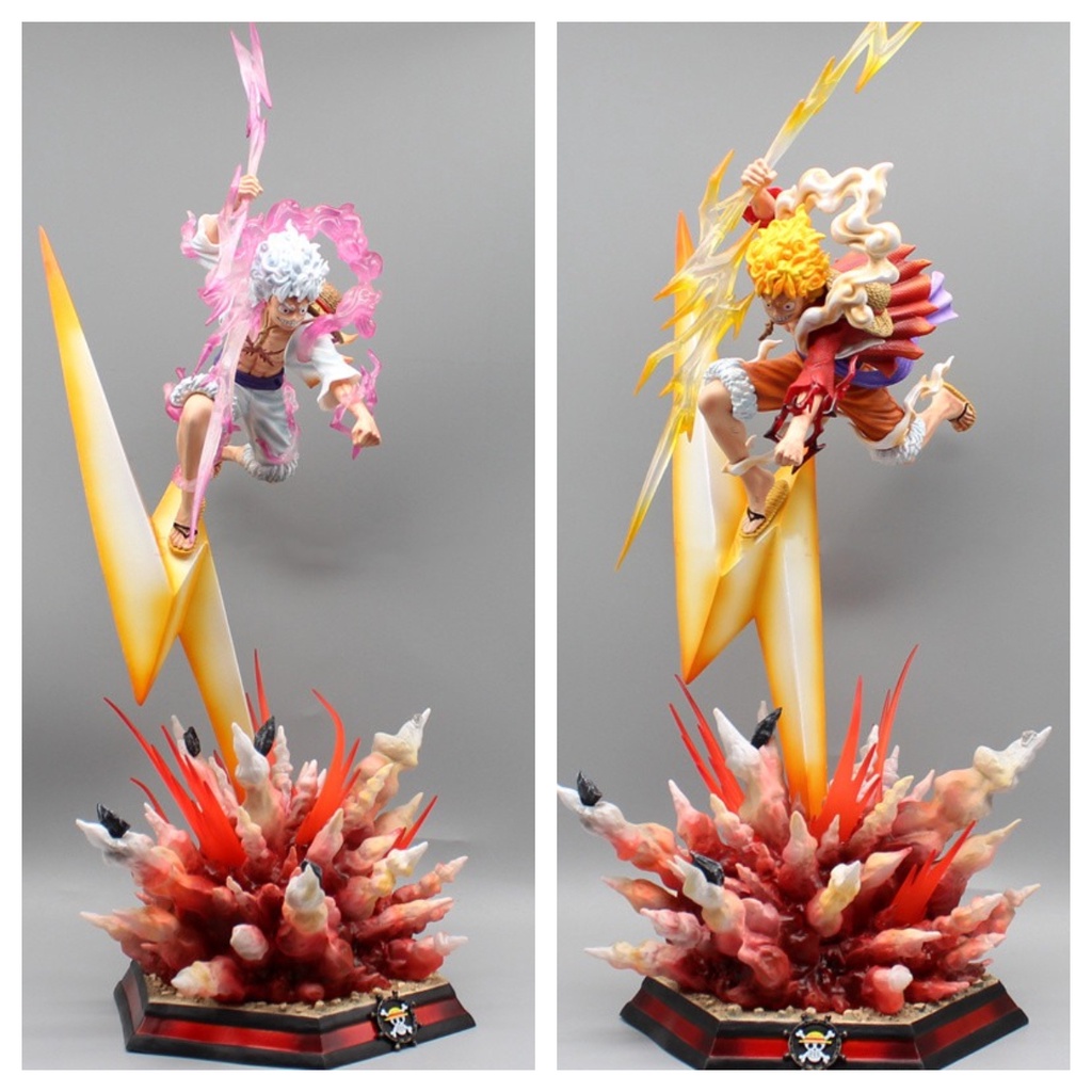 One Piece Nika Gear 5 Luffy Lightning Explosion Sun God GK Lightable ...