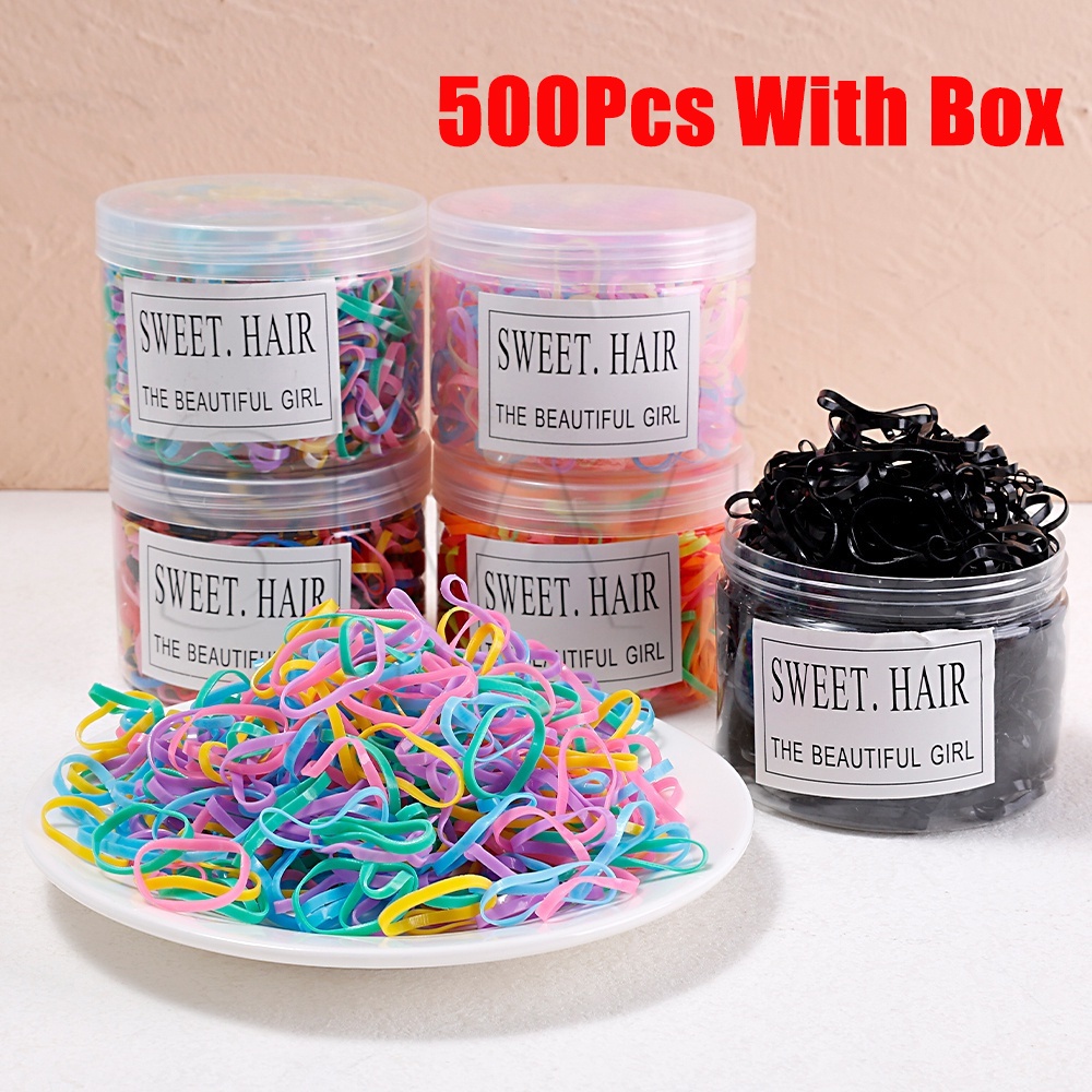 Girls Small Disposable Hair bands / Children Elastic Hair Ties / Fairy ...