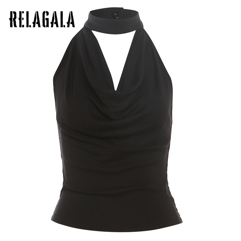 Relagala Womens 2023 New Casual Simple Solid Color Slim Street Fashion