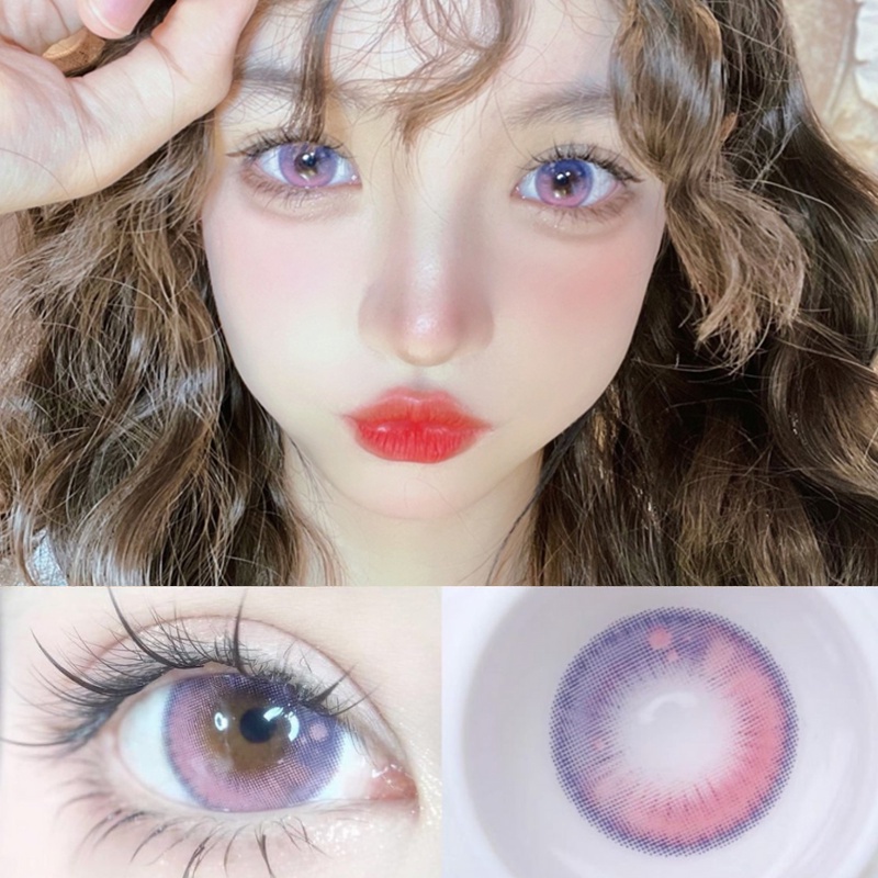 Graded 2pcs/1pair Cosplay Colored Contact Lenses Coloured Anime ...