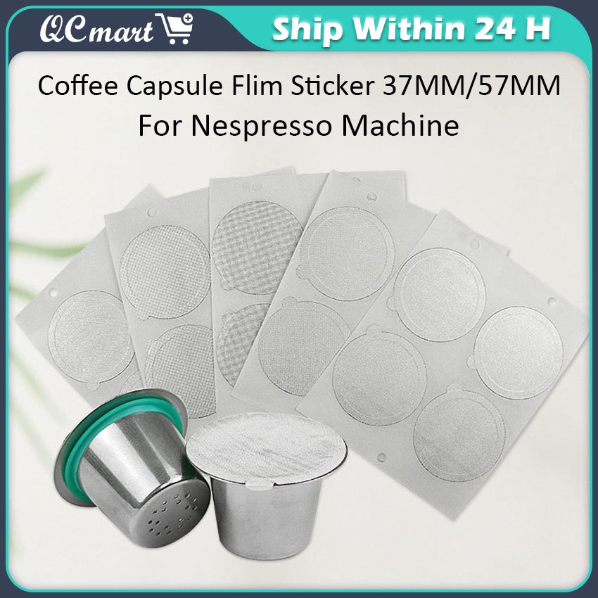 【Ship In 24H】 50PCS Refillable Nespresso Coffee Capsule Flim Sticker ...