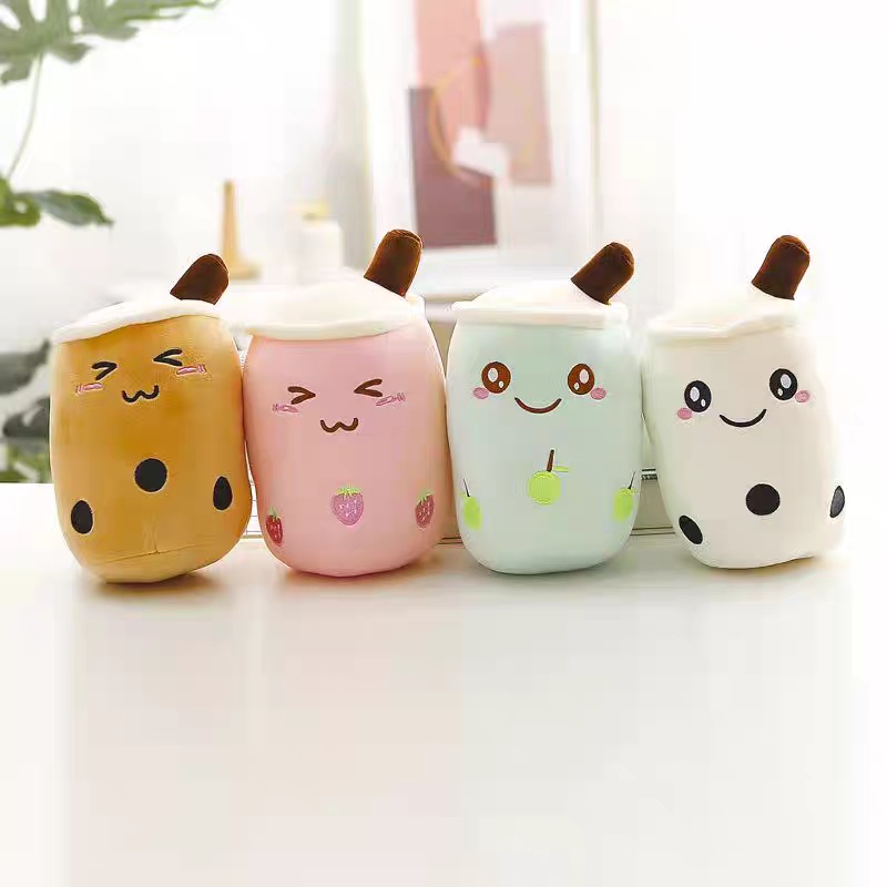 【macg】7 inches Milk Tea Stuffed Toys Cute Bubble Tea Plush Toy Creative ...