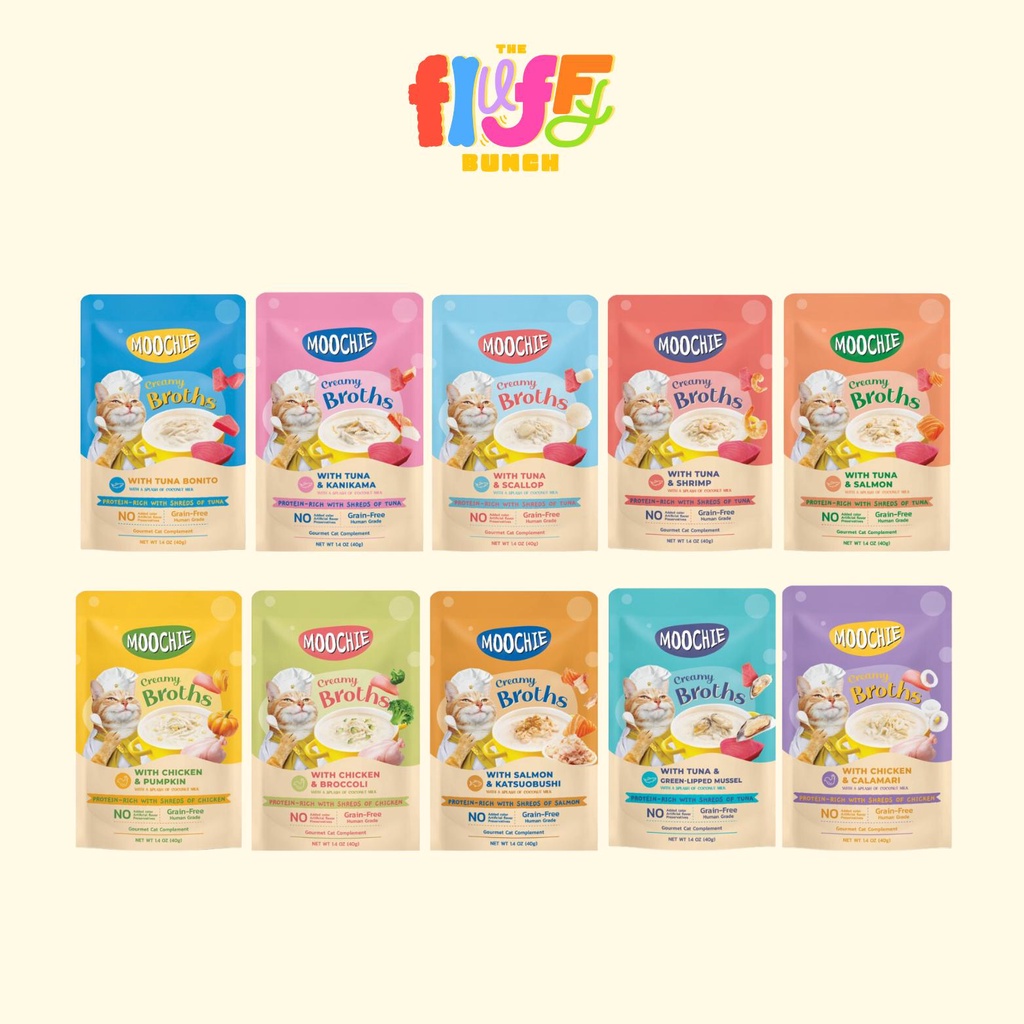 Moochie Creamy Broths Cat Soup | The Fluffy Bunch | Shopee Philippines