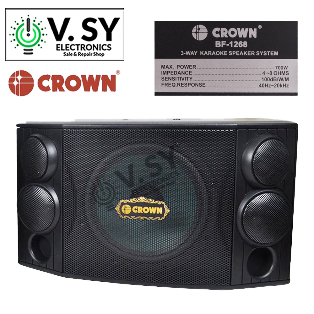 2023 CROWN BF-1268 3Way 12 Inch 700W 4-8 Ohms Karaoke Passive Speaker ...