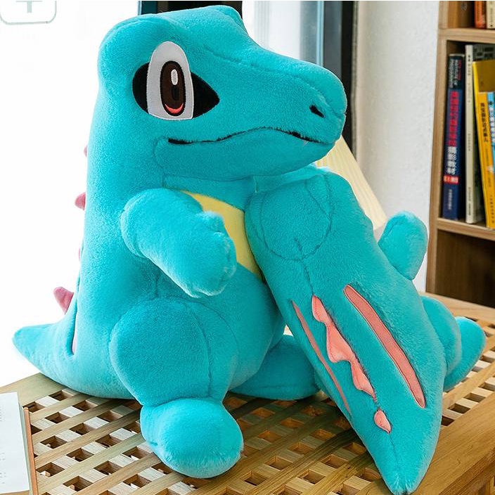 star3 60cm Pokemon Totodile Plush Dolls Gift For Kids Throw Pillow Home ...
