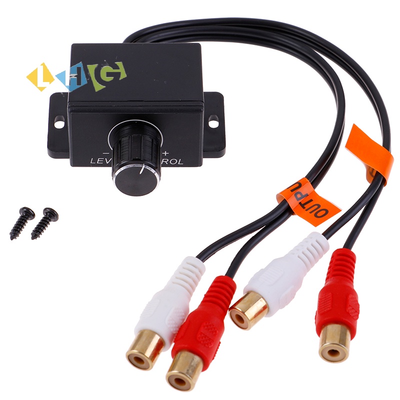 [LHG] Car Home Audio Amplifier Bass RCA Gain Level Volume Control Knob ...
