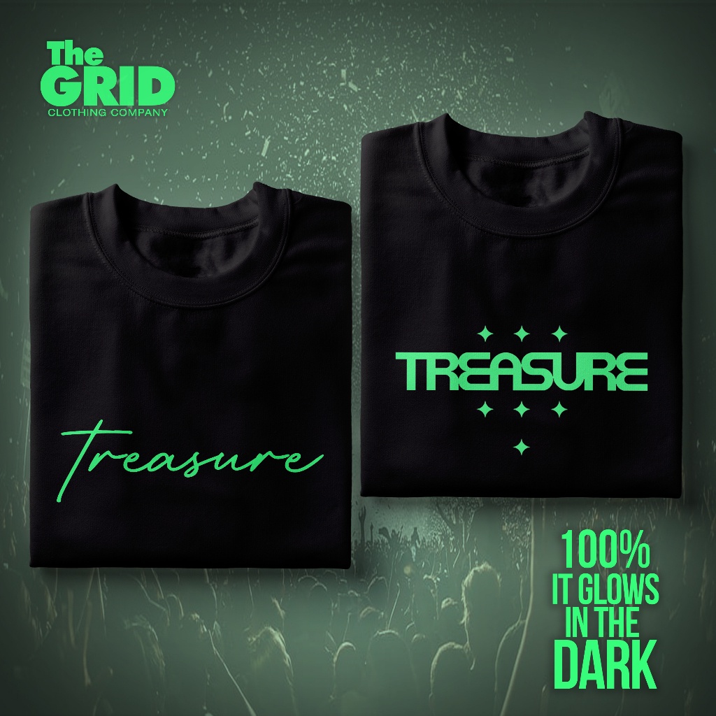 Treasure Kpop Group Teume Glow in the Dark Minimalist Concert Shirt ...