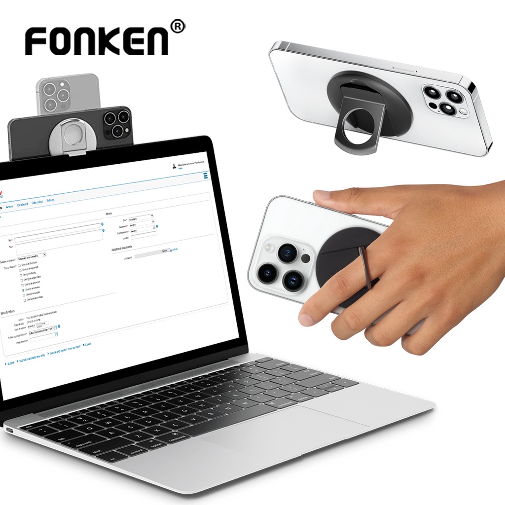Fonken Portable Phone Magnetic Holder For Mac Magsafe Iphone 14 13 12 ...