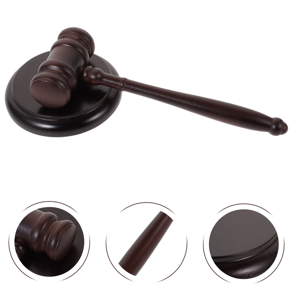 Kids Tools Suit Wood Sound Block Judge Gravel Wooden Gavel, | Shopee ...