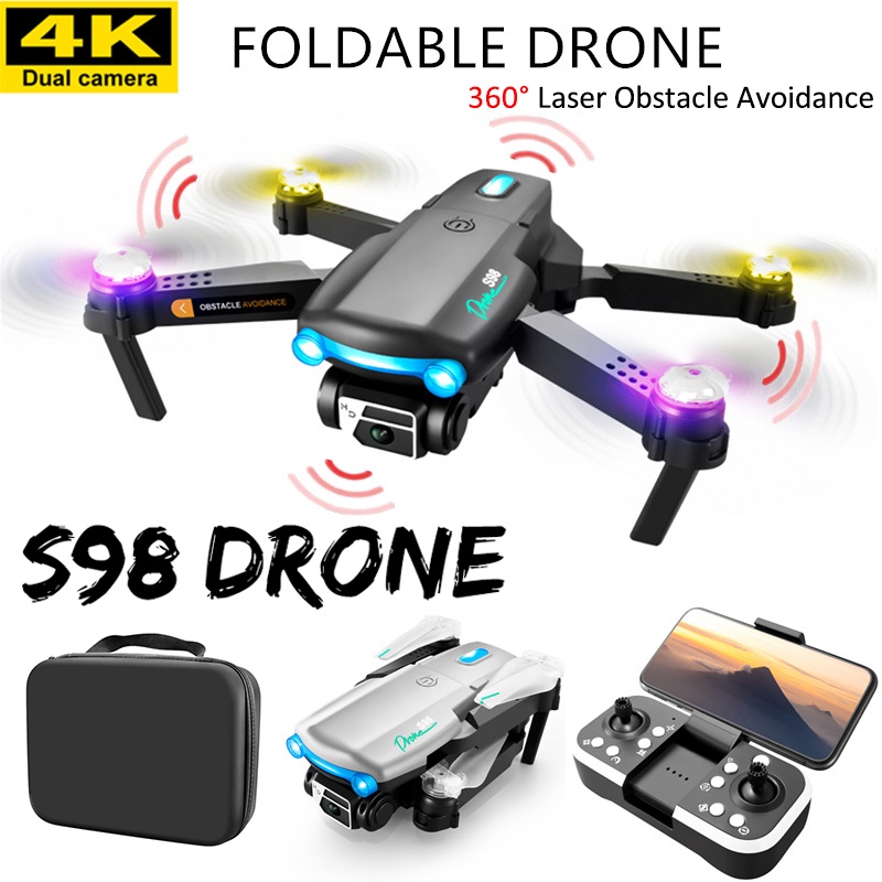 Obstacle Avoidance Drone S98 4K HD Aerial Photography Aircraft with ...