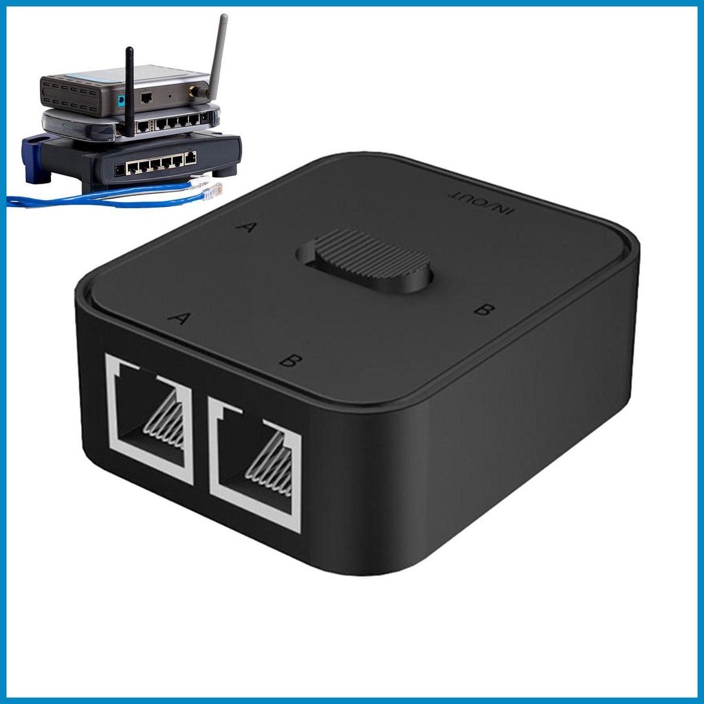 Network Switcher 1000Mbps 2 Port Gigabit Ethernet Network Desktop RJ45 ...