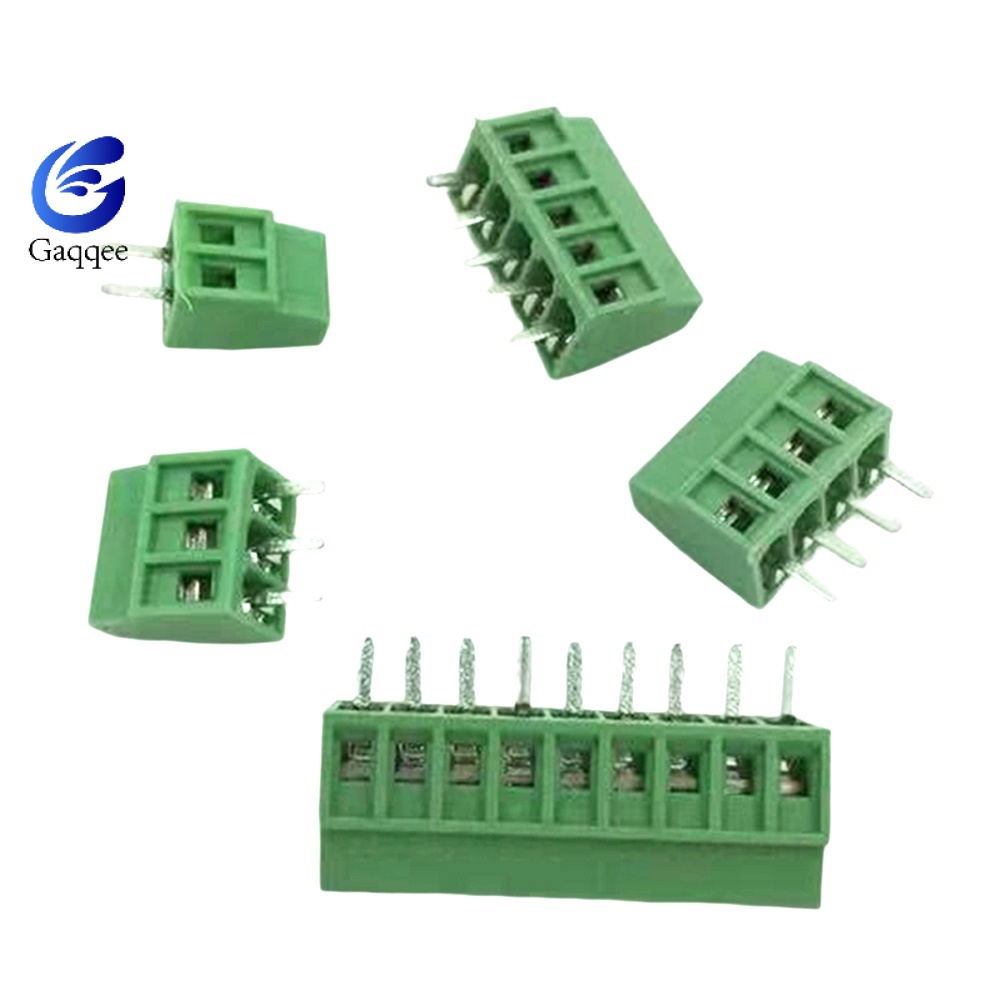 GAQQEE 10PCS 2.54mm Mini Screw Terminal Blocks Connector 2P 3P 4P 5P 6P 7P 8P Terminals 150V 6A ...