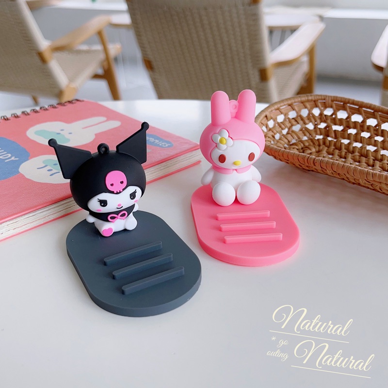 Cute Cartoon Kuromi Mobile Phone Stand Kawaii Portable Desktop Sanrio ...