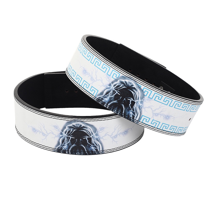 Cowhide Lever Buckle Anime Protective Belt Squat Weightlifting Bench ...